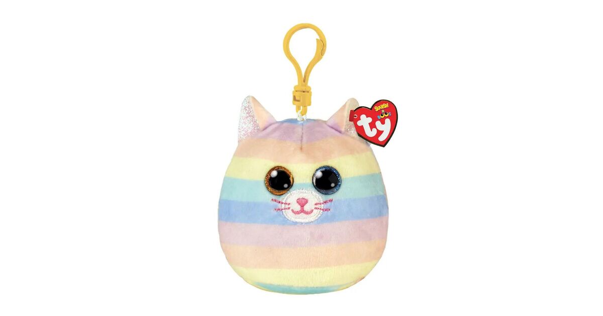 TY Squishy Beanies Heather Cat Clip Plush #39561 | Nerdom, Greece
