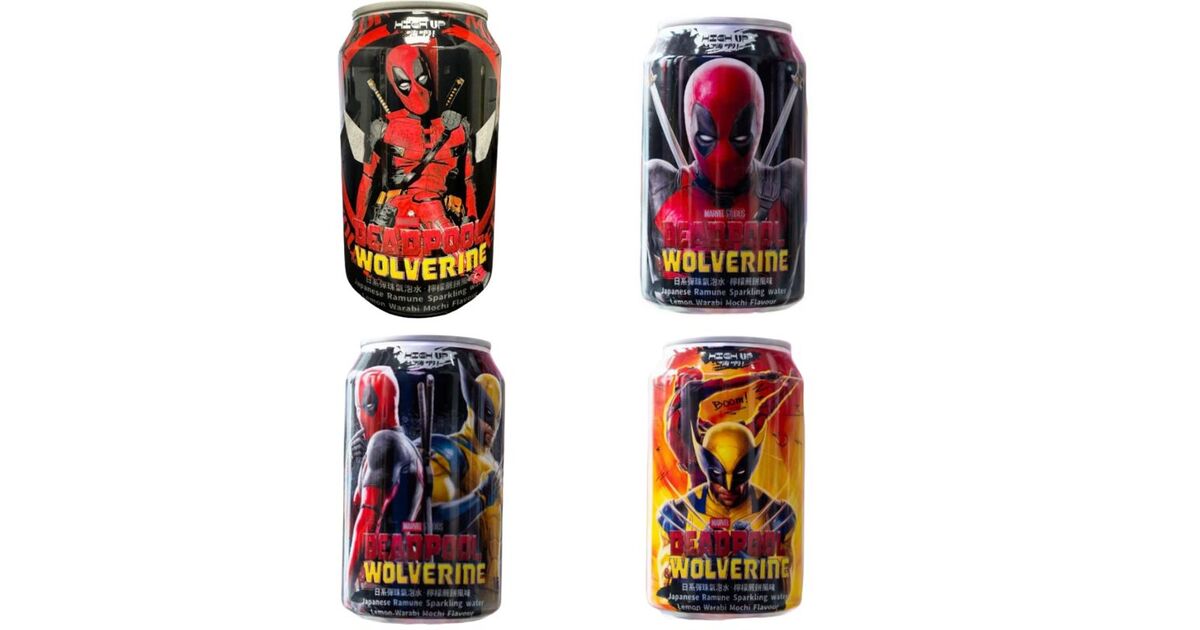 Ramune High Up Sparkling Water Deadpool and Wolverine Lemon Warabi ...