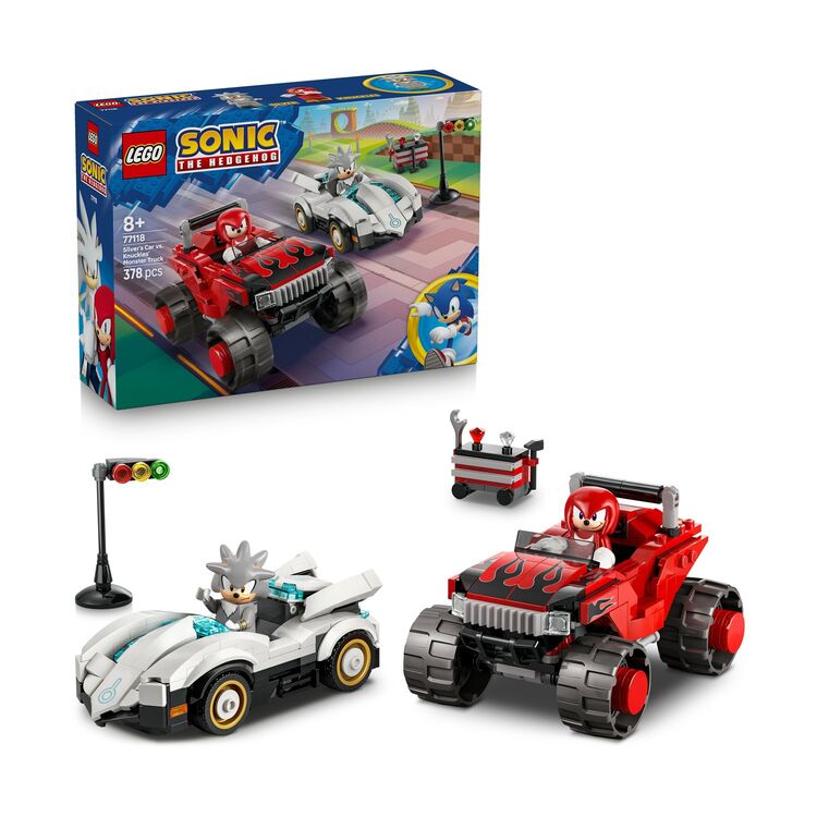 LEGO® Sonic the Hedgehog™: Silver’s Car vs. Knuckles’ Monster Truck ...
