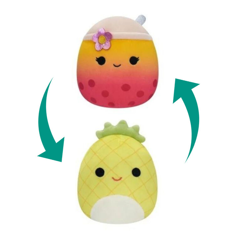 Squishmallow Flip-A-Mallow Bubble Tea & Pineapple | Nerdom